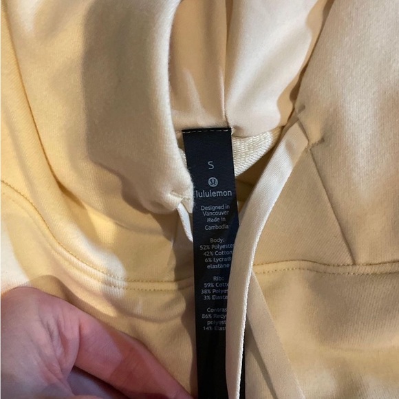 lululemon athletica | Shirts | Yellow Lululemon Hoodie Never Worn ...